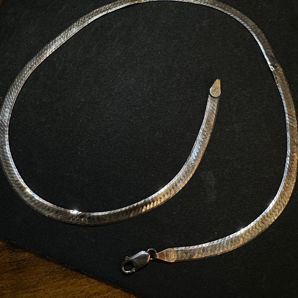 20” Silver Snake Chain Necklace - Gem
